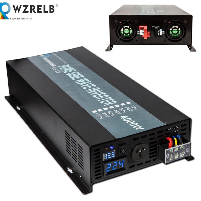 4000W 4kw 12v dc to 230v 240v ac off grid power single phase pure sine ...